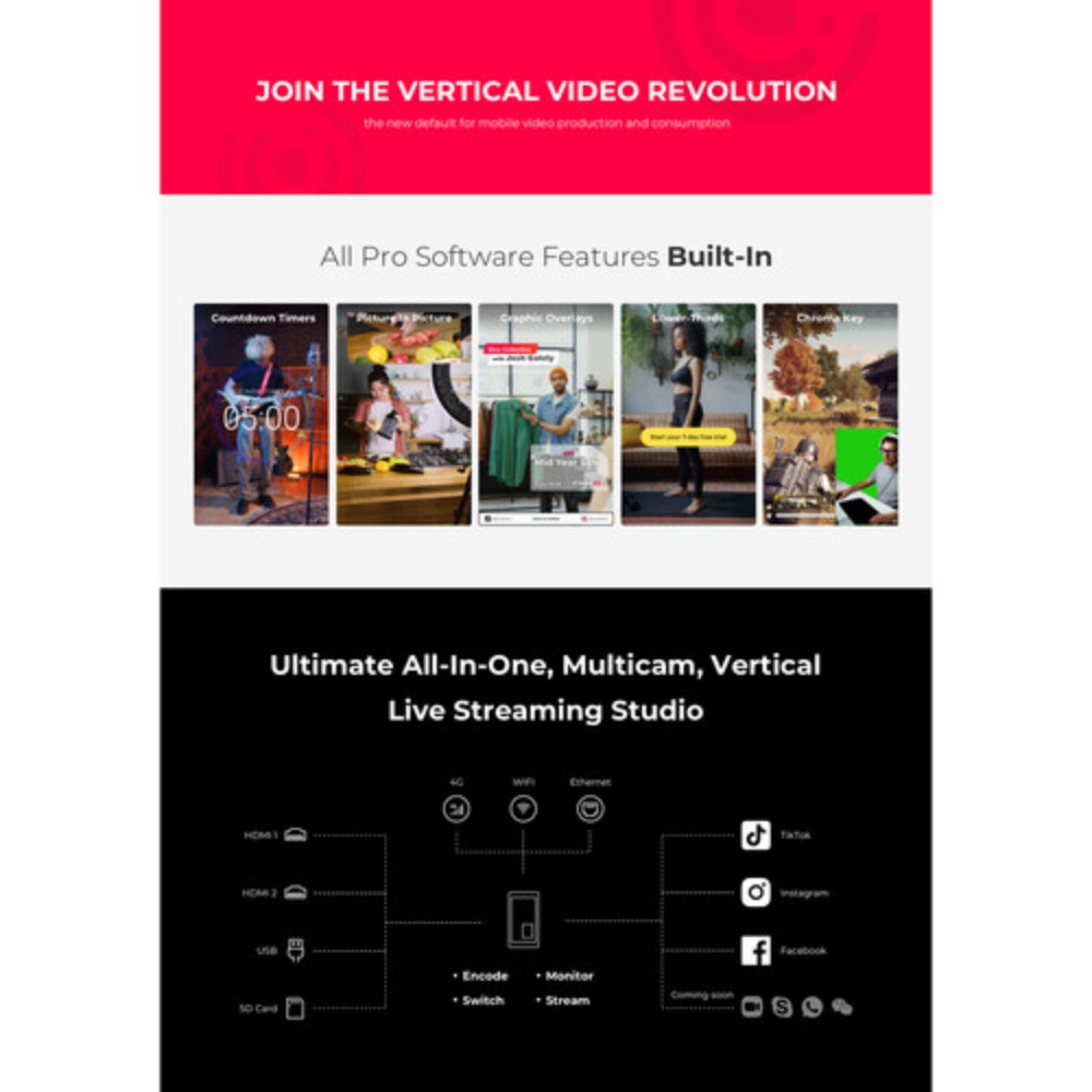 YoloLiv Instream Vertical Live Streaming Encoder and Monitor | Stream ...