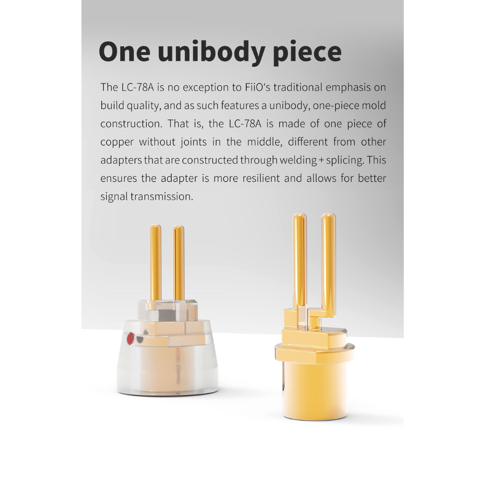 FiiO LC-78A MMCX Female to 0.78mm 2 Pin Male Adapter - MSL Digital ...