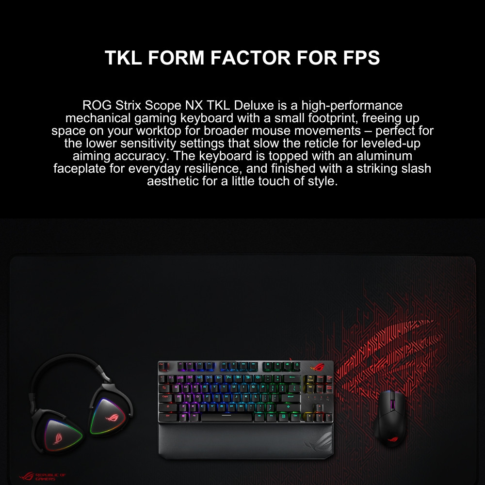 ROG Strix Scope NX TKL Deluxe Wired Mechanical Gaming Keyboard - MSL ...