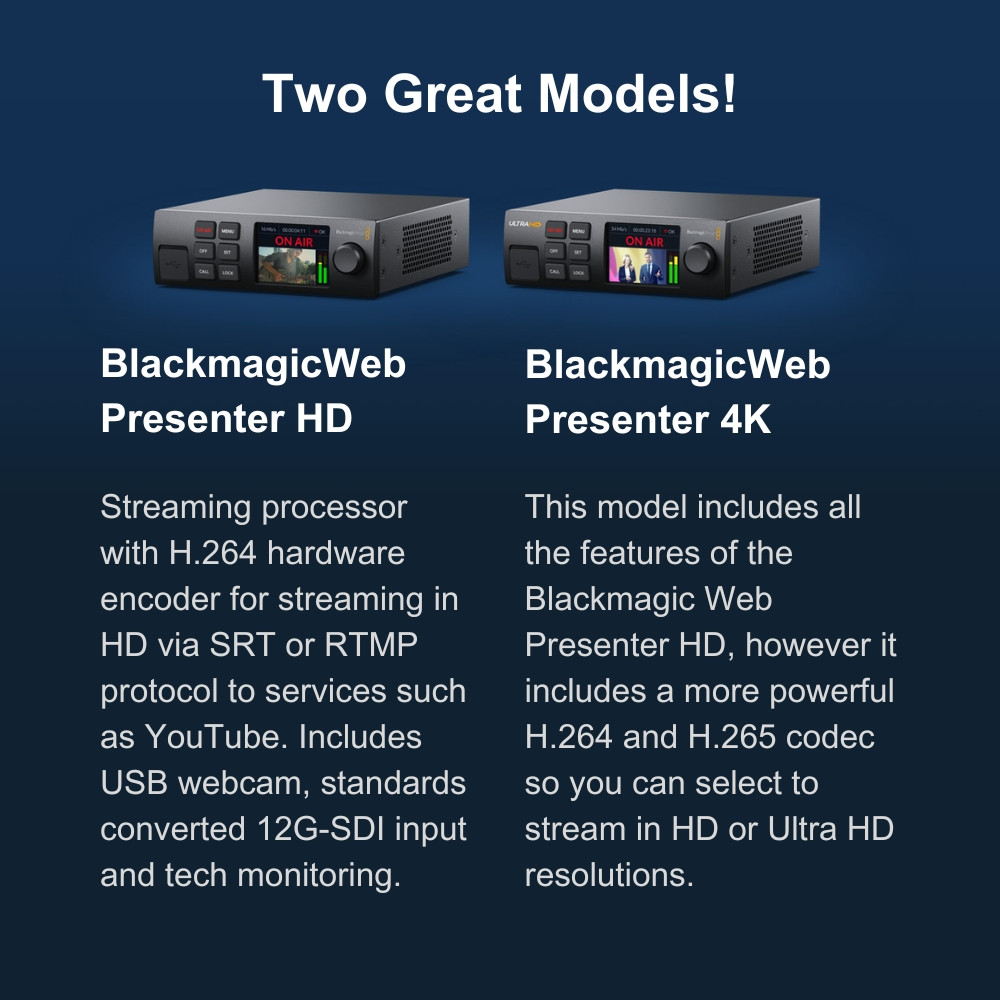 Blackmagic Design Web Presenter HD/UHD 4K | Mac, Win, Linux & Chromebook Compatible - MSL ...