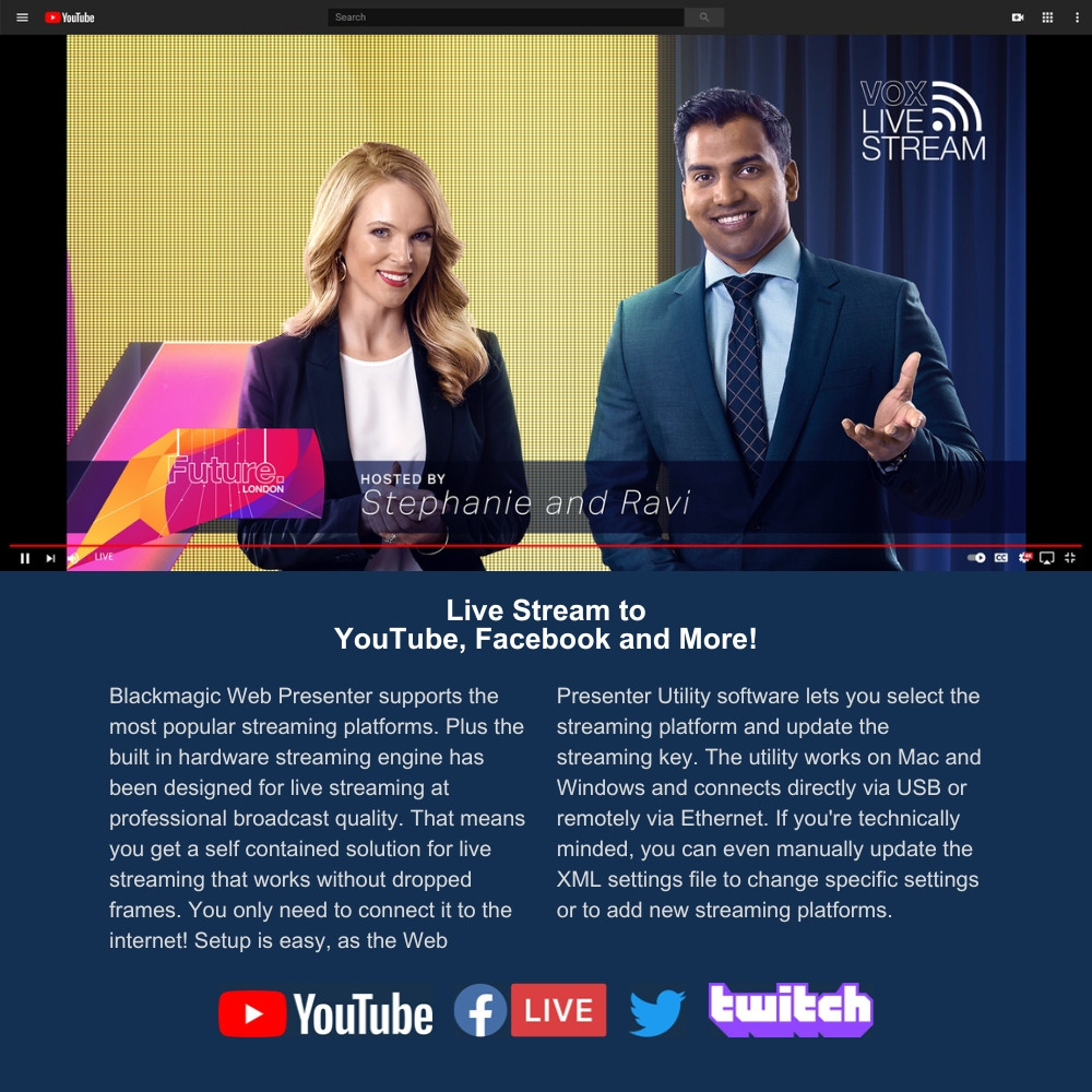 Blackmagic Design Web Presenter HD/UHD 4K | Mac, Win, Linux & Chromebook Compatible - MSL ...