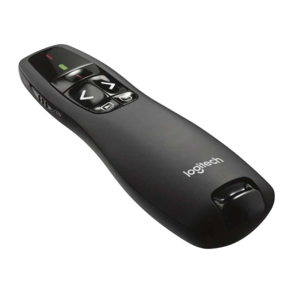 Logitech R400 Presenter Wireless Laser Presentation Remote | 50' Range ...