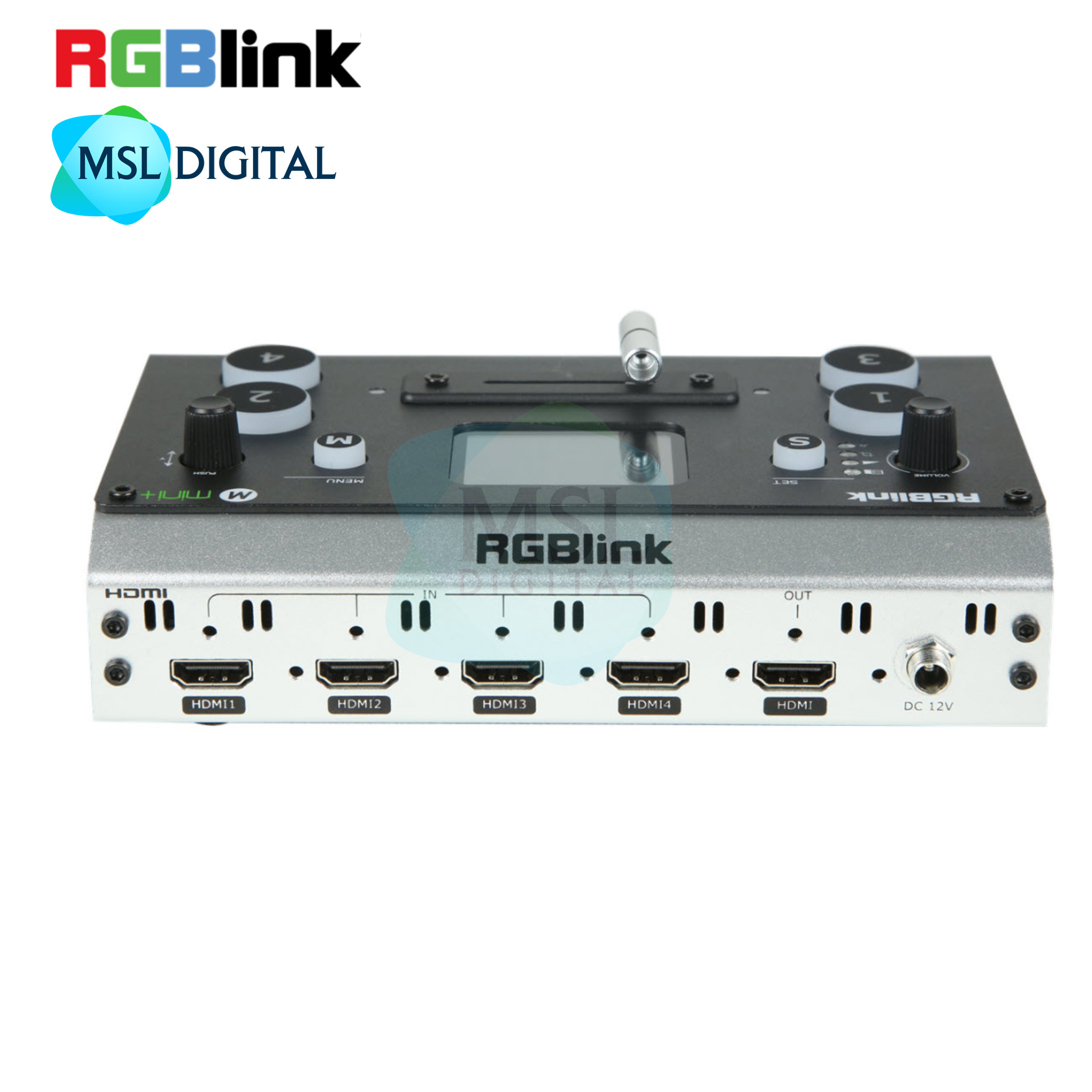 RGBLINK Mini + Streaming Switcher with 4 HDMI Inputs and Preview ...