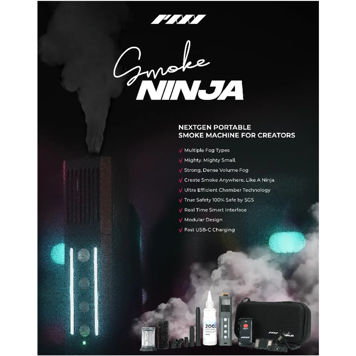 Smoke NINJA Portable Smoke / Fog Machine - MSL Digital Online Store