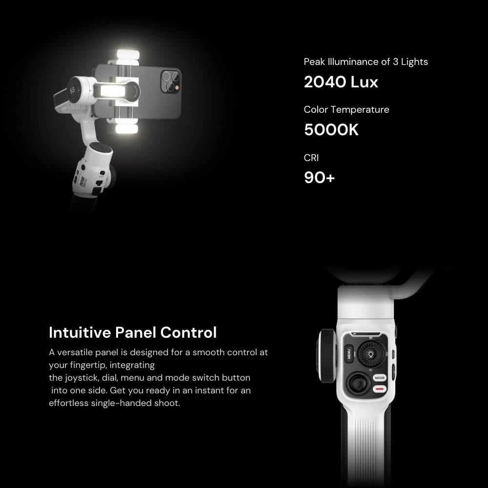 Zhiyun Smooth 5S Smartphone Gimbal Stabilizer | Pro 3-Axis Structure ...