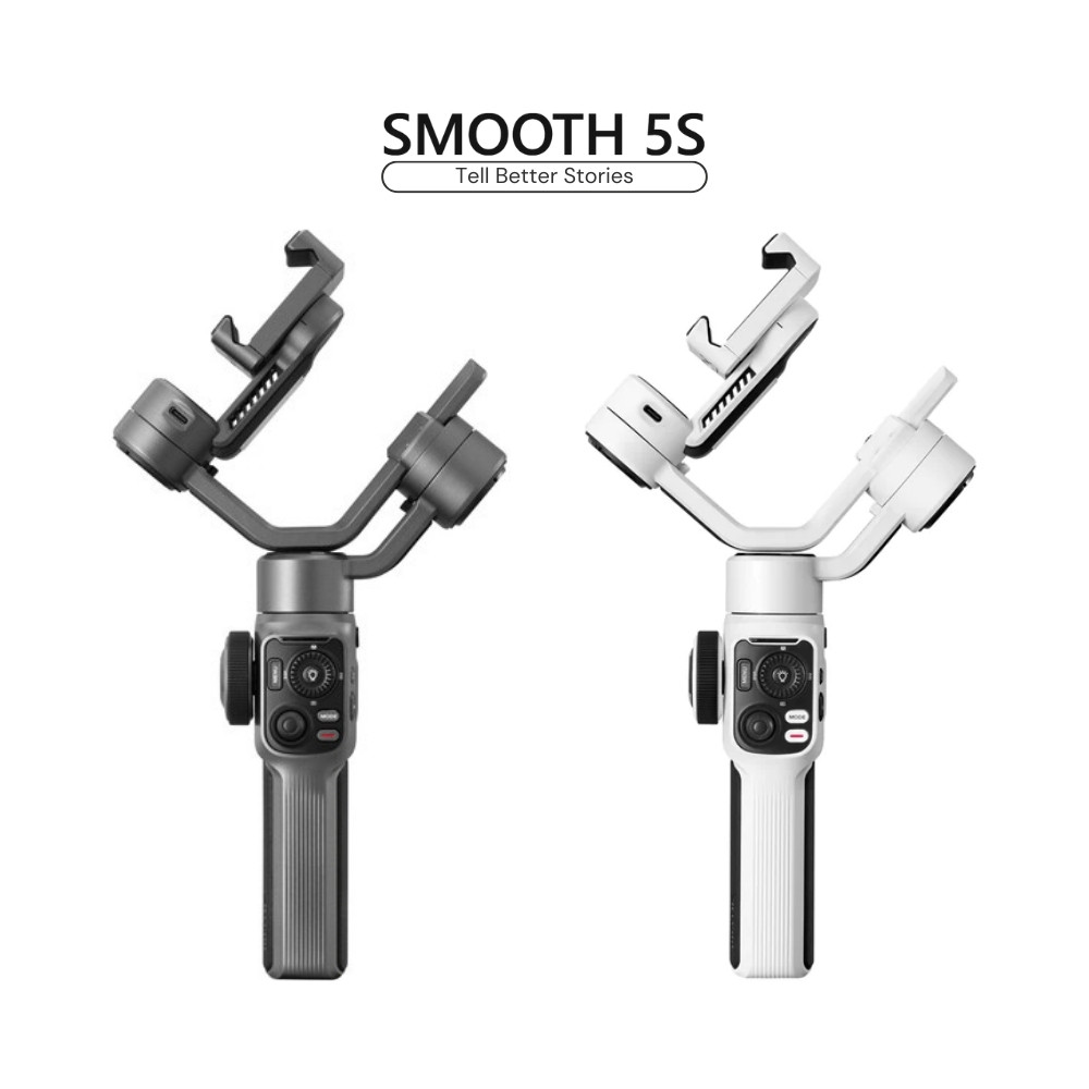 Zhiyun Smooth 5S Smartphone Gimbal Stabilizer | Pro 3-Axis Structure | Cinematic Dolly Zoom ...