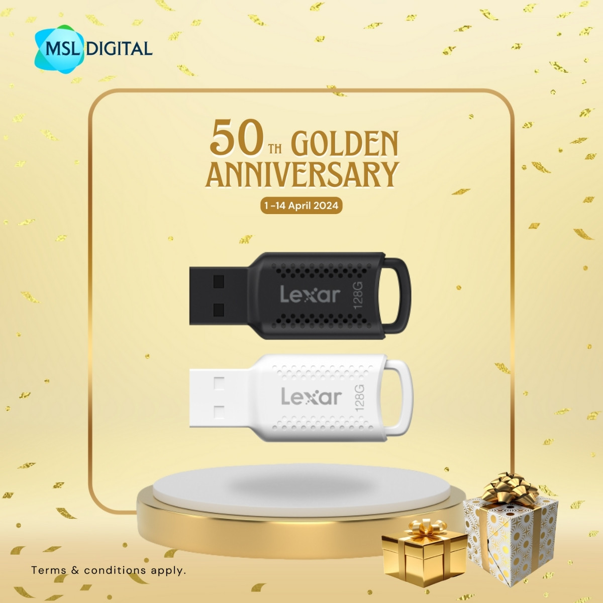 [50th Anniversary] Lexar® JumpDrive® V400 32GB / 64GB / 128GB USB 3.0 ...