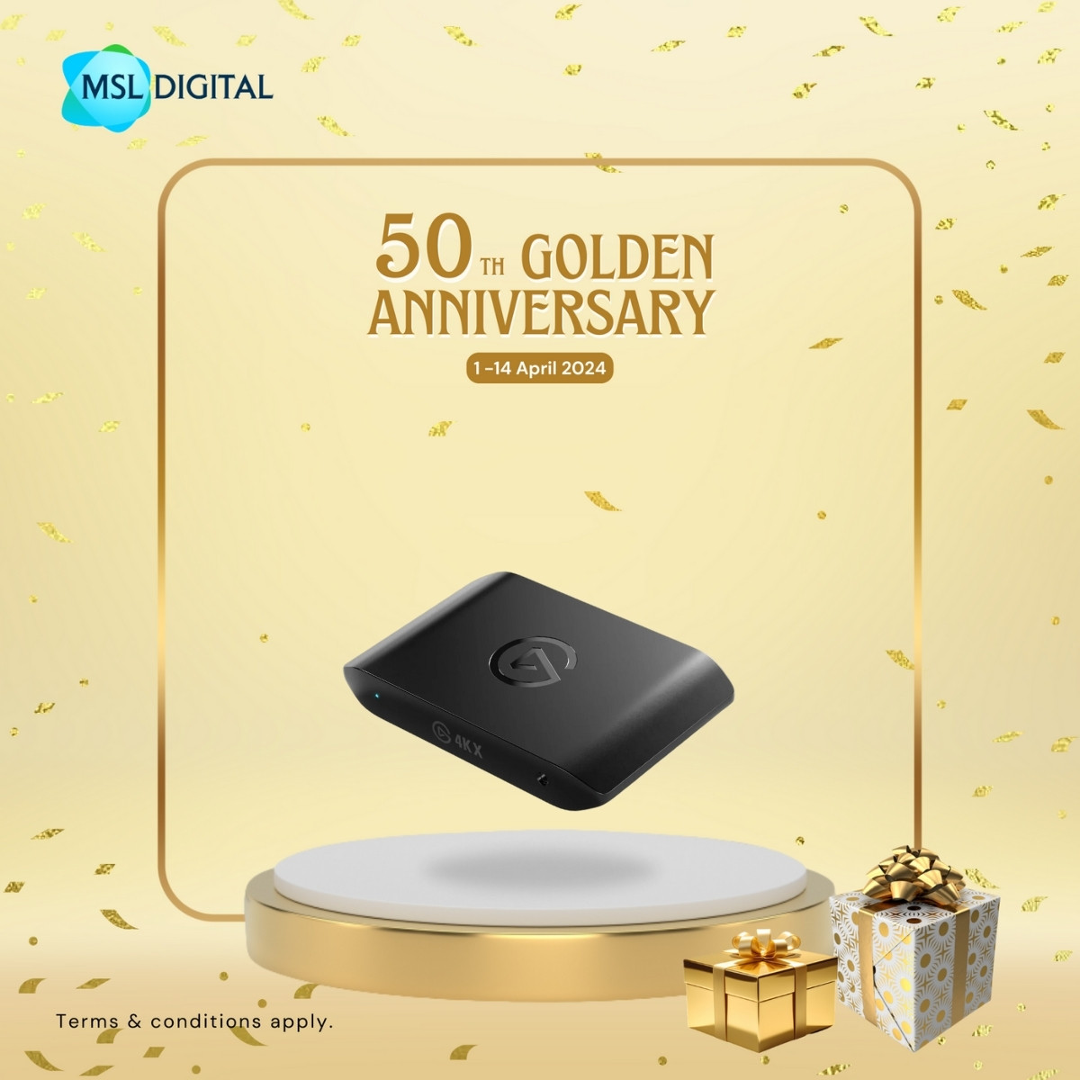 *[50th Anniversary] Elgato Game Capture 4K X - MSL Digital Online Store