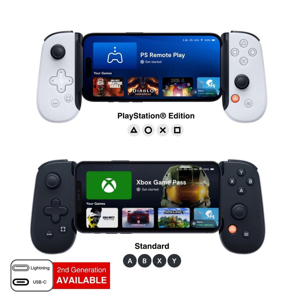 Backbone One Gen 2 Mobile Gaming Console (Available Connector Type USB ...