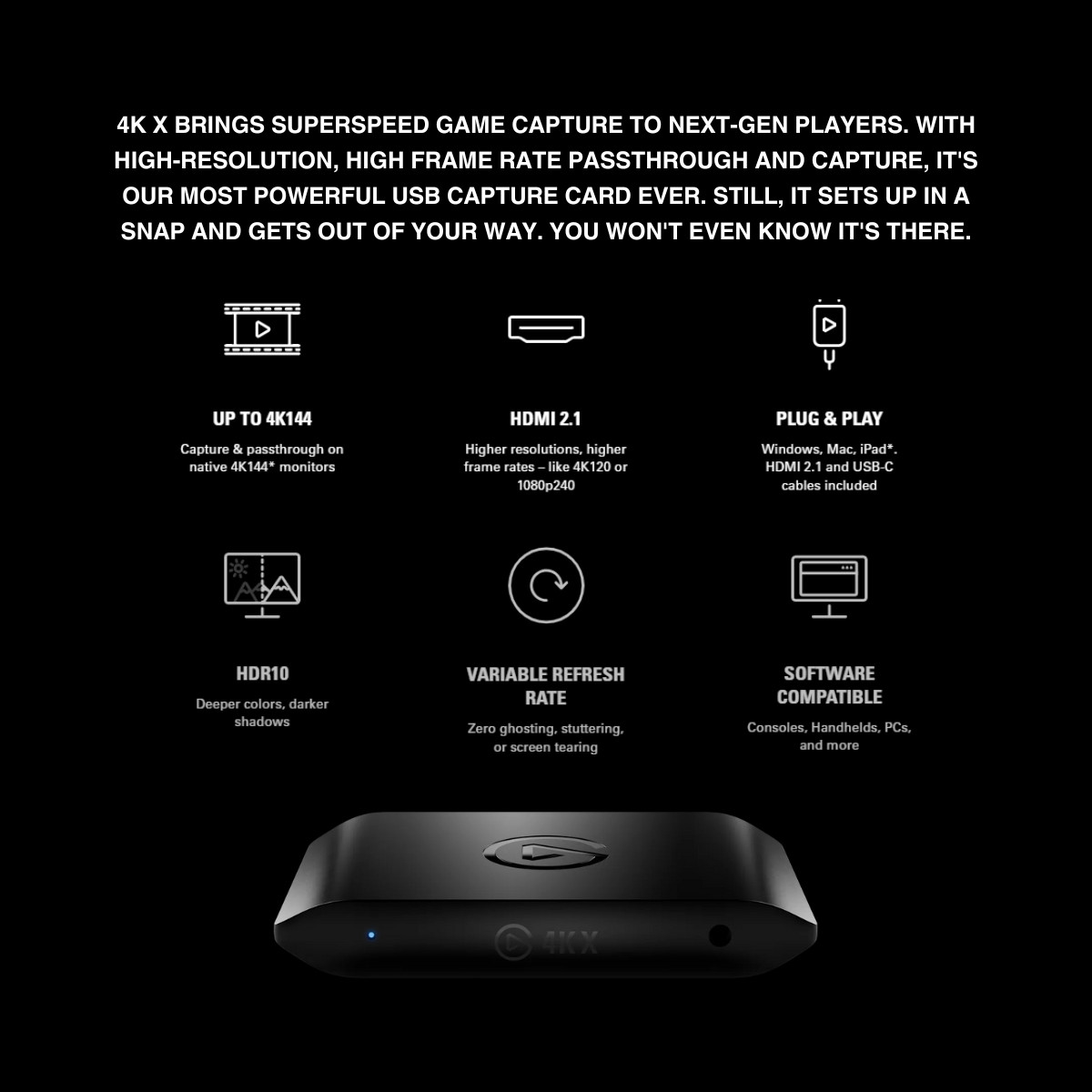 Elgato Game Capture 4K X External Game Capture Card (4K144) - MSL ...