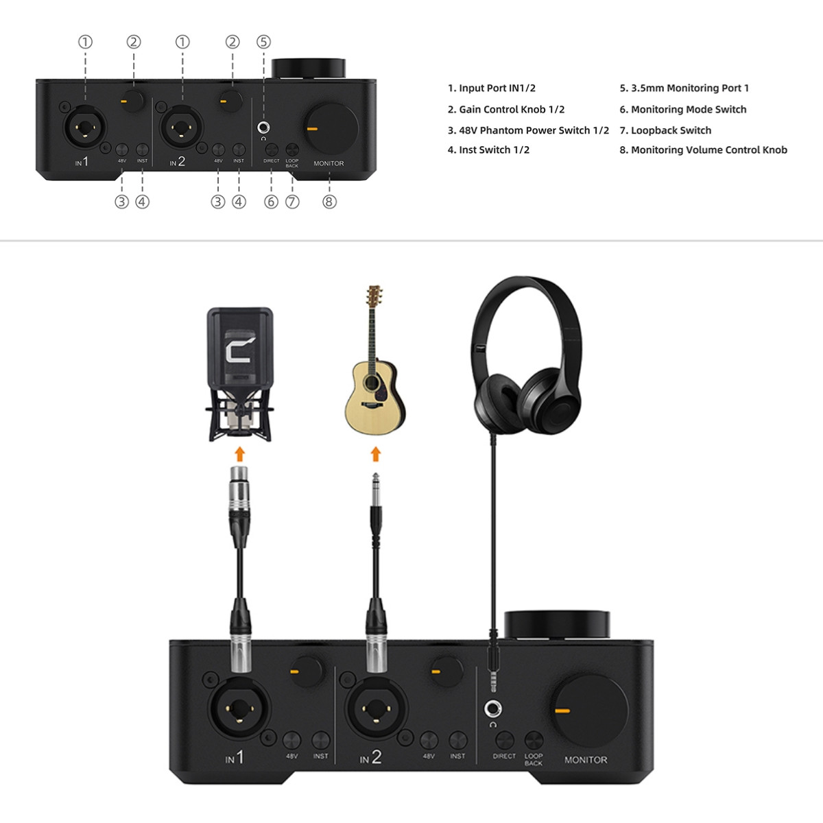 Comica Audio LinkFlex AD5 Feature-packed Audio Interface - MSL Digital ...