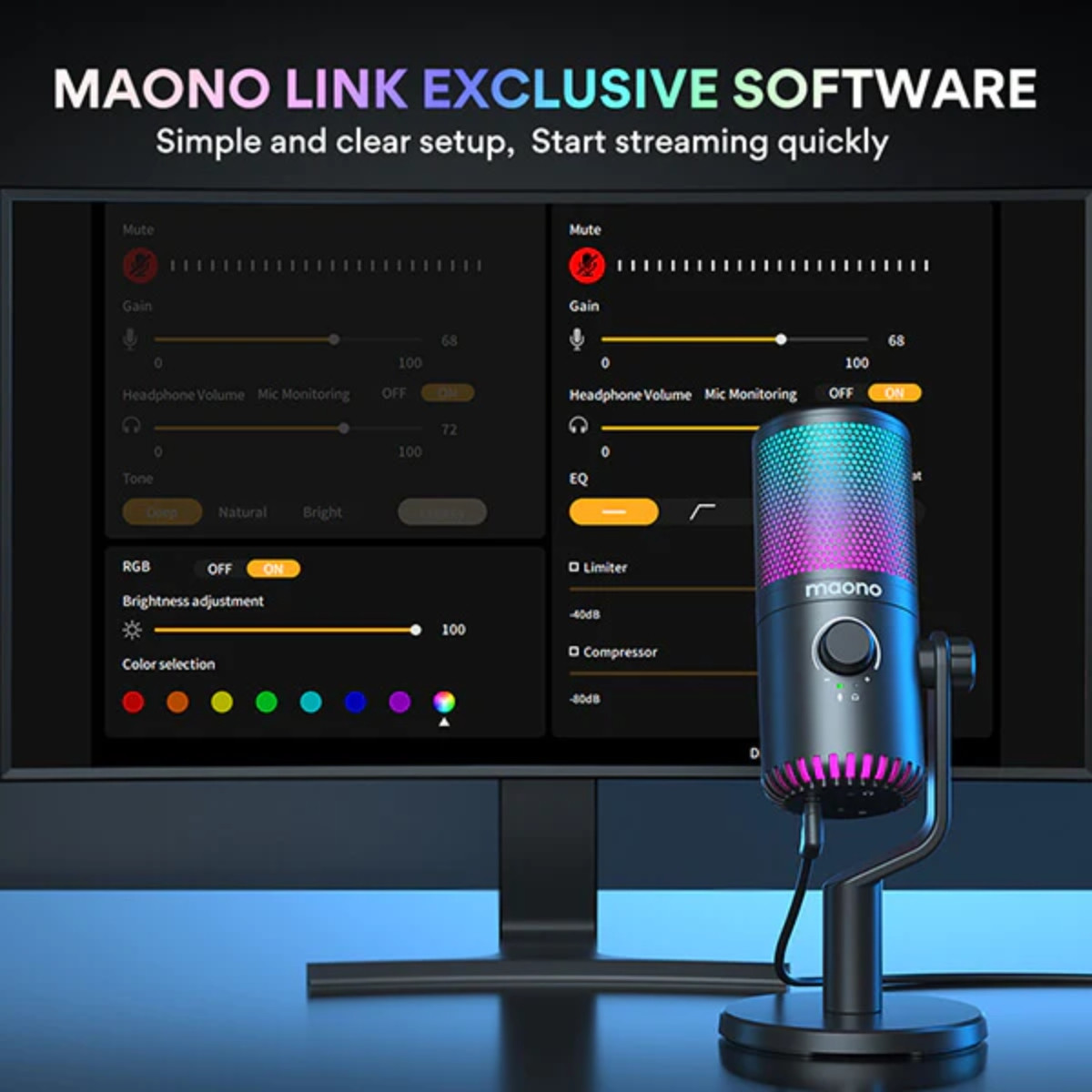 Maono DM30RGB USB Gaming Microphone - MSL Digital Online Store