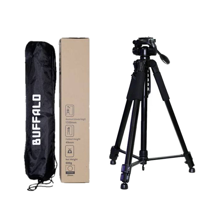 Red Buffalo TR-788 Camera Tripod (Black) Light Weight Compact with ...