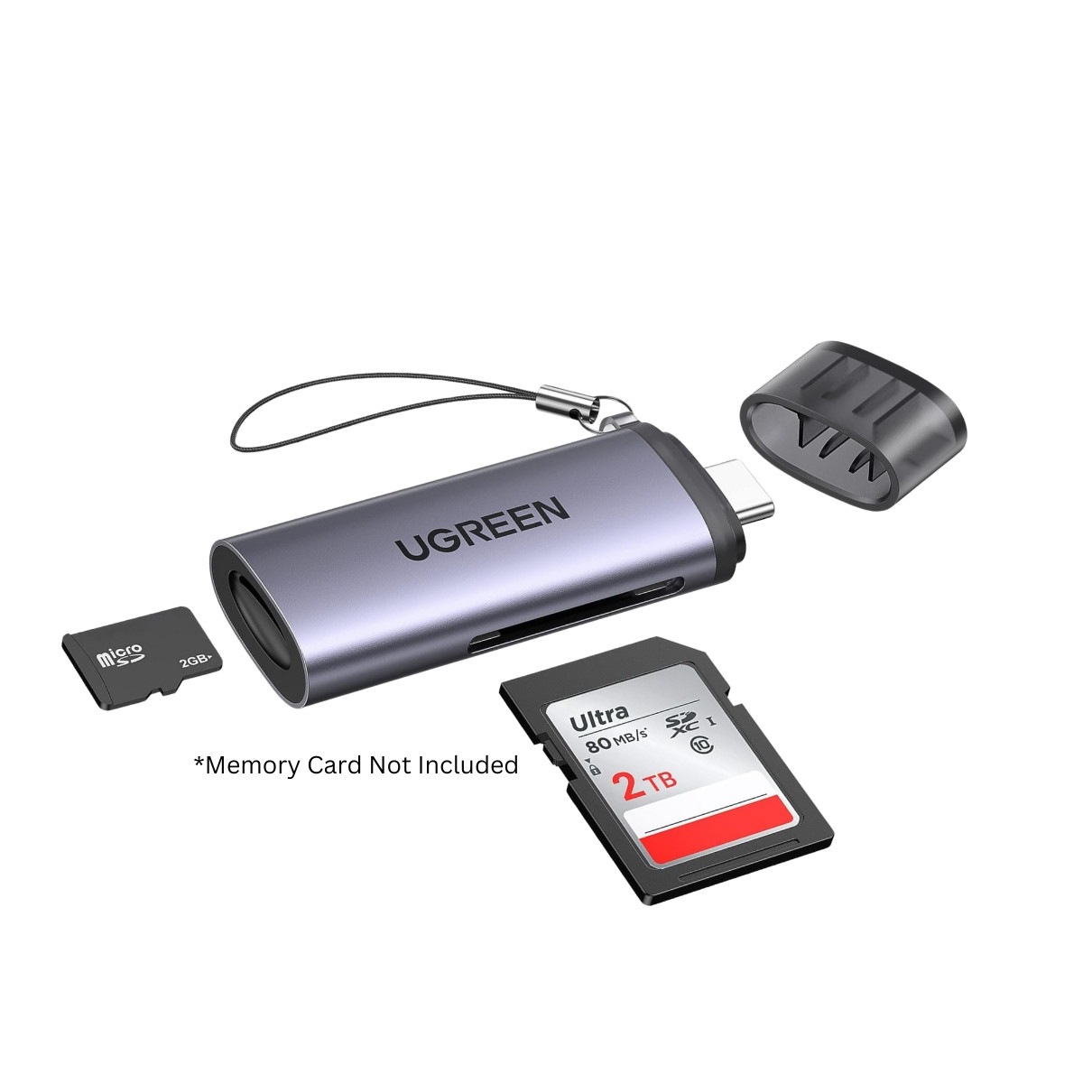 UGREEN 2-IN-1 USB-C 3.1 GEN 1 MicroSD + SD Card READER with Dual Card ...